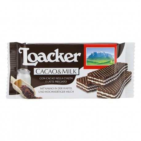 Wafer Classic Cacao & Milk Loacker 45g - Sweet Snacks