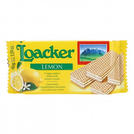 Taquilla Classic Wafer Limón Loacker - Bocadillos Dulces