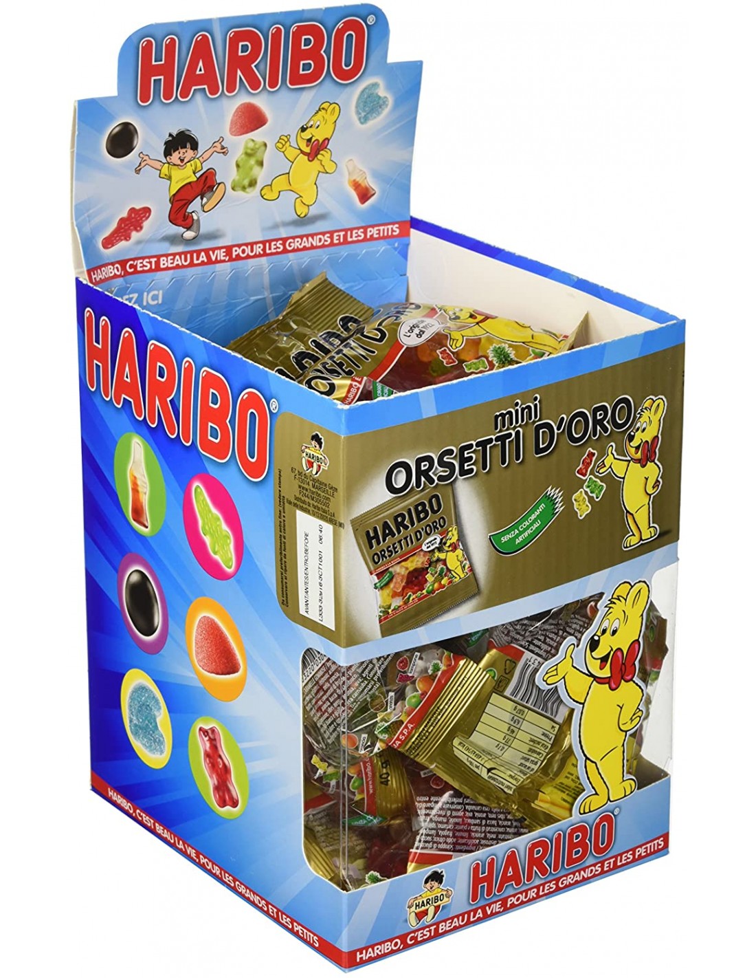 Haribo Gummy Bears - Display of 30 x 40g - Candies and Chewing Gum